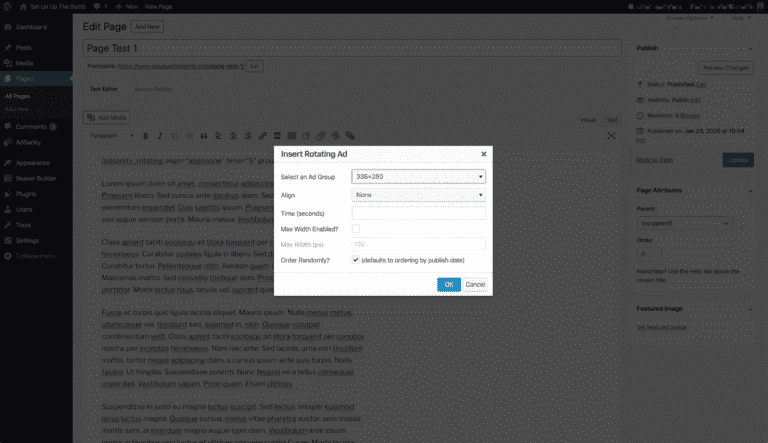 Rotating Ad Widget - The AdSanity Plugin